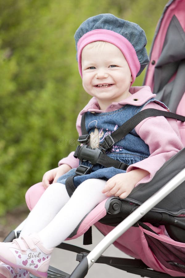 Toddler in pram stock photo. Image of child, kids, children - 12837256