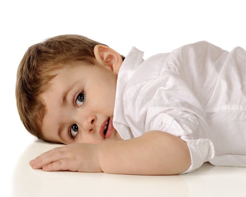 Toddler at Rest stock photo. Image of laying, handsome - 19086606