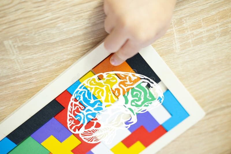 Toddler S Hands Explore Intricate World Colorful Wooden Puzzle, Brain ...