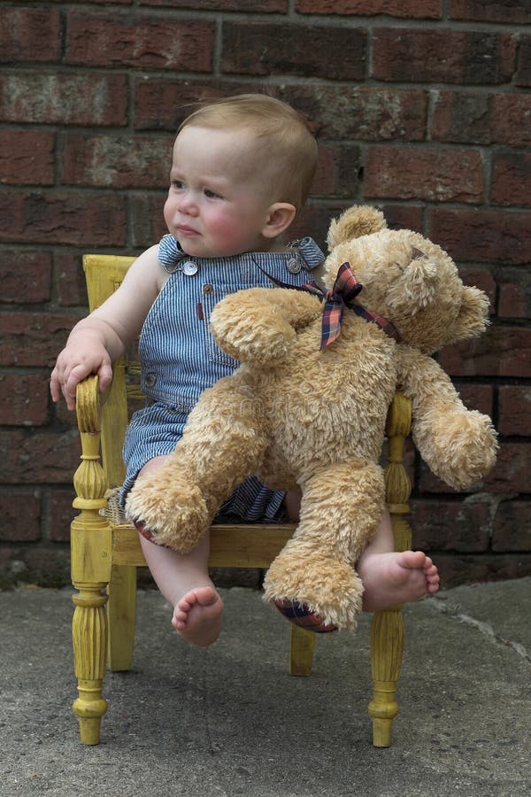 Toddler And Teddy Picture. Image: 2444751