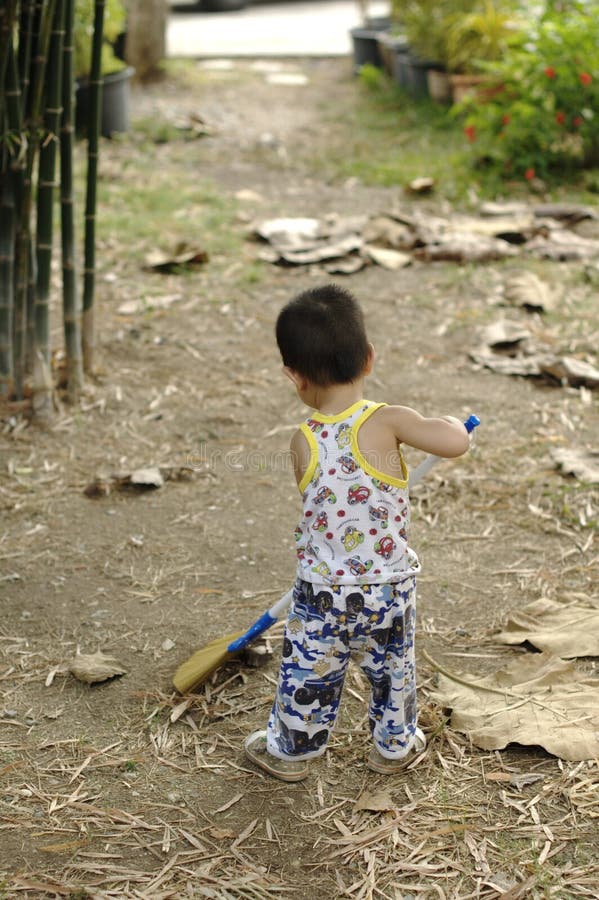 Toddler want to help stock photo. Image of hand, sweep - 38716534