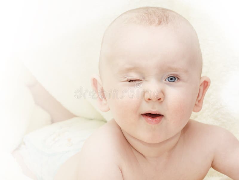 Toddler winking stock photo. Image of beauty, lovely - 38202862