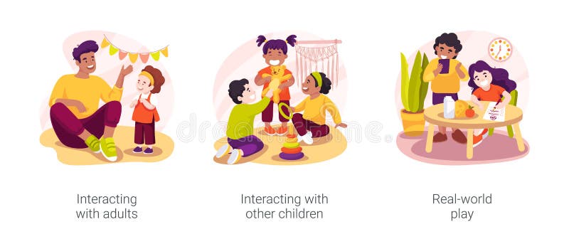 Toddlers Social and Emotional Skills Isolated Cartoon Vector ... Toddlers Social and Emotional Skills Isolated Cartoon Vector ...