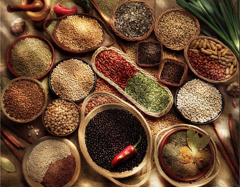 Todo el grano imagen de archivo. Imagen de tuercas, gérmenes - 3926655