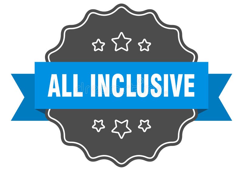 Signo De Etiqueta Inclusivo Sello De Redondeo Banda Cinta Ilustración ...