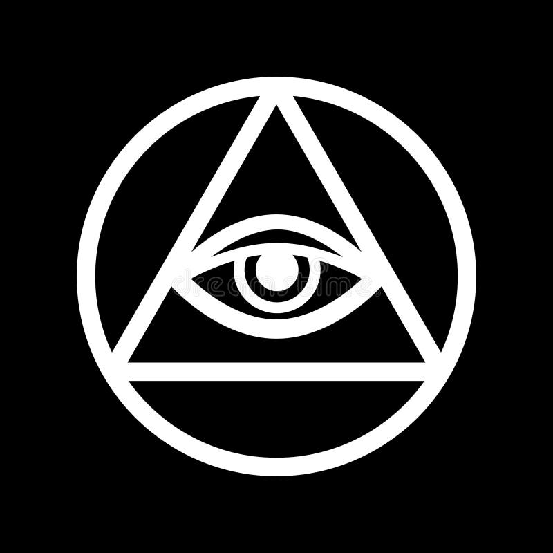 Todo El Símbolo Del Ojo Que Ve Ilustración del Vector - Ilustración de ...