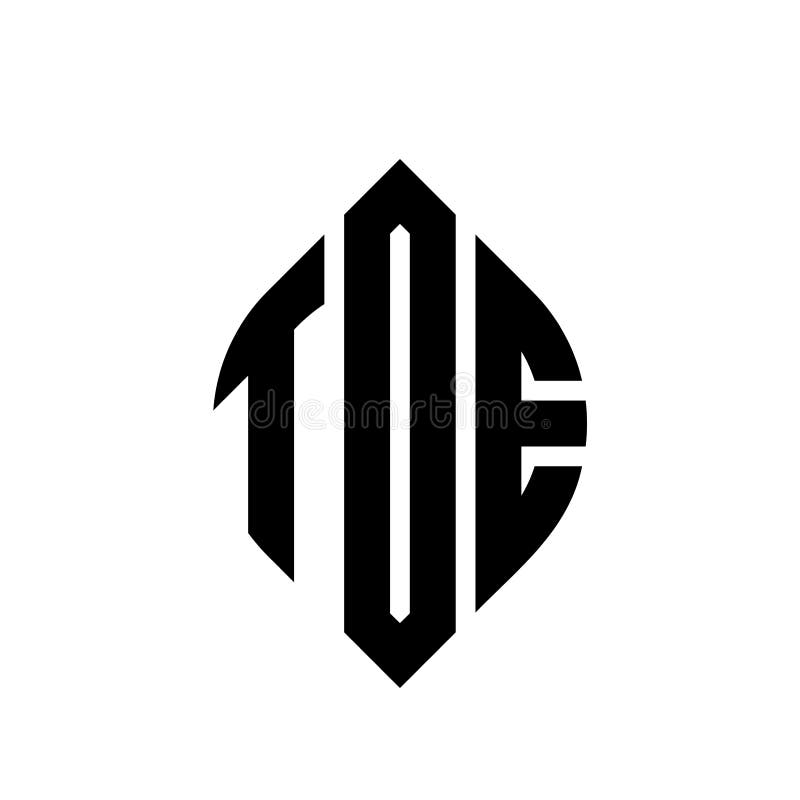 TOE Circle Letter Logo Design with Circle and Ellipse Shape. TOE ...