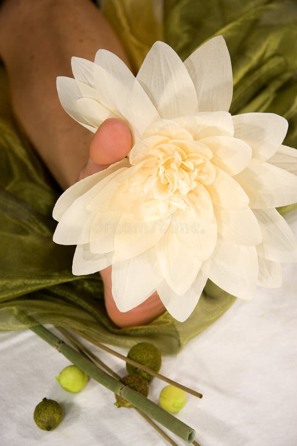 Toe with flower stock image. Image of natural, doctor - 13402213