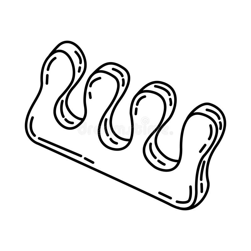Toe Separator Icon. Doodle Hand Drawn or Outline Icon Style Stock ...