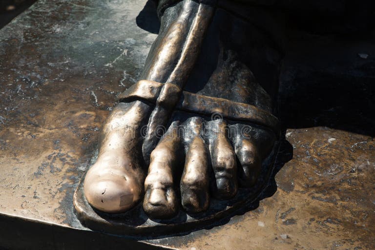 Toe of the Statue of Gregory of Nin in Split Editorial Photo - Image of ...
