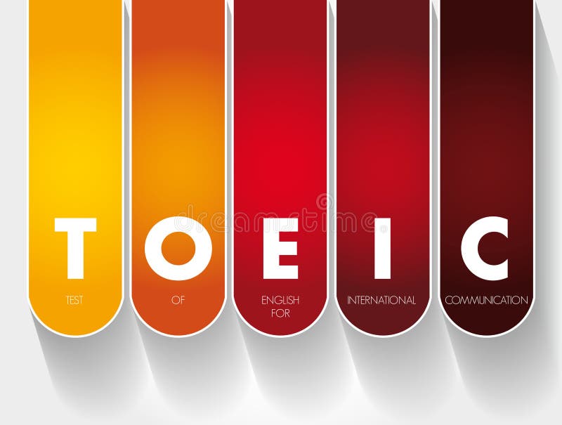 TOEIC Test of English for International Communication Symbol Icon Stock ...
