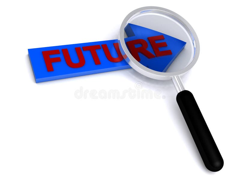 Richting - Toekomst vector illustratie. Illustration of bestemming ...