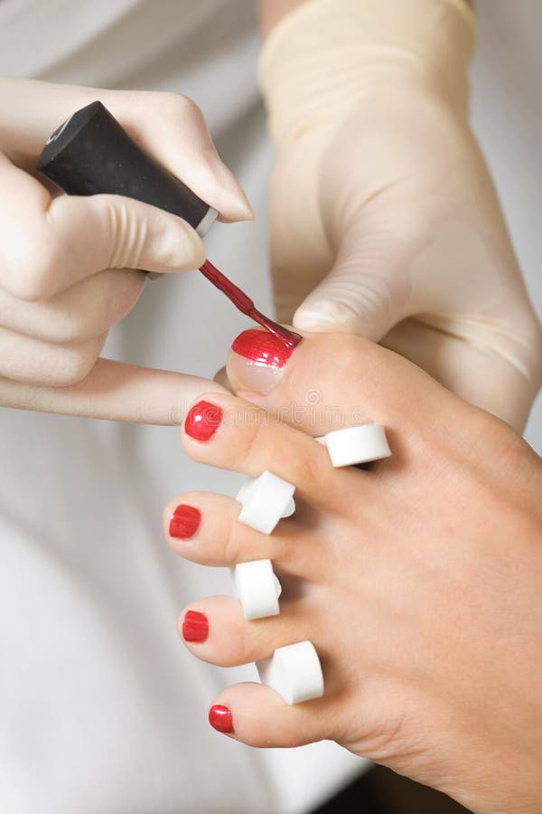 Toenail polishing stock photo. Image of cleaning, polish - 2921810