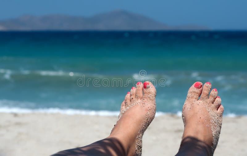 Toes on the beach stock photo. Image of fresh, sole, closeup - 32593790