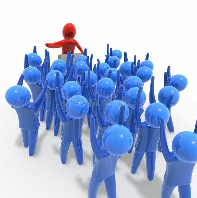 Toespraak stock illustratie. Illustration of zaken, ceremonie - 6859988