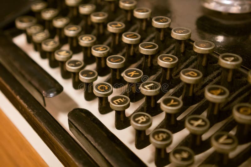 Toetsenbord Van Een Klassieke Typemachine Stock Foto - Image of ...