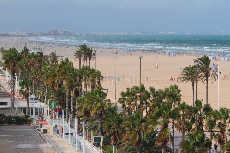 Toevlucht Op Mediterrane Kust Valencia, Spanje Stock Afbeelding - Image ...