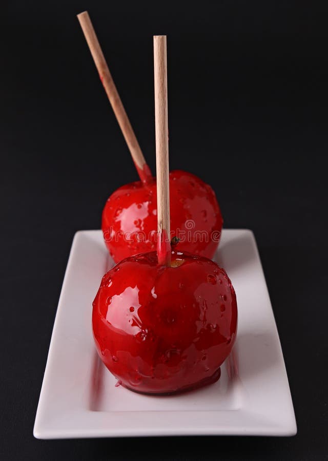 Toffee apple stock image. Image of black, snack, cooking - 22879139