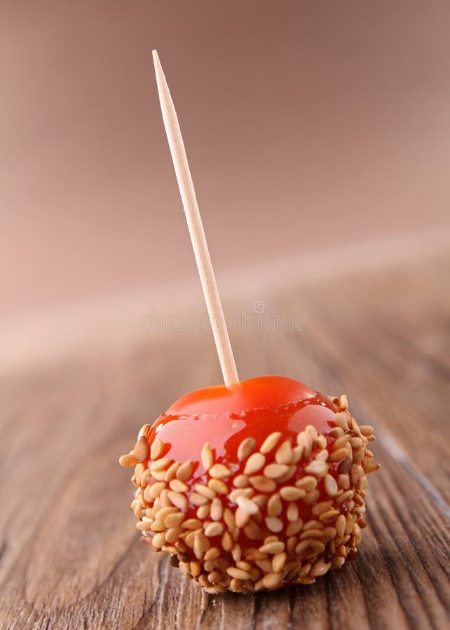 Toffee apple stock image. Image of lollipop, sweet, party - 23261215