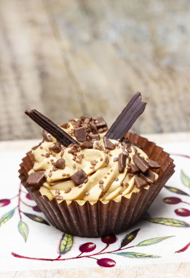 Toffee cupcakes stock image. Image of cupcake, delicious - 38649147