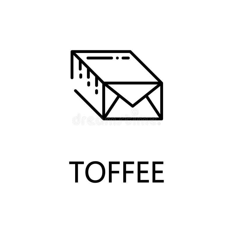 Toffee flat vector icon stock vector. Illustration of christmas - 157400920