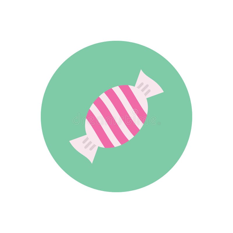 Toffee Vector Flat Color Icon Stock Vector - Illustration of dessert ...