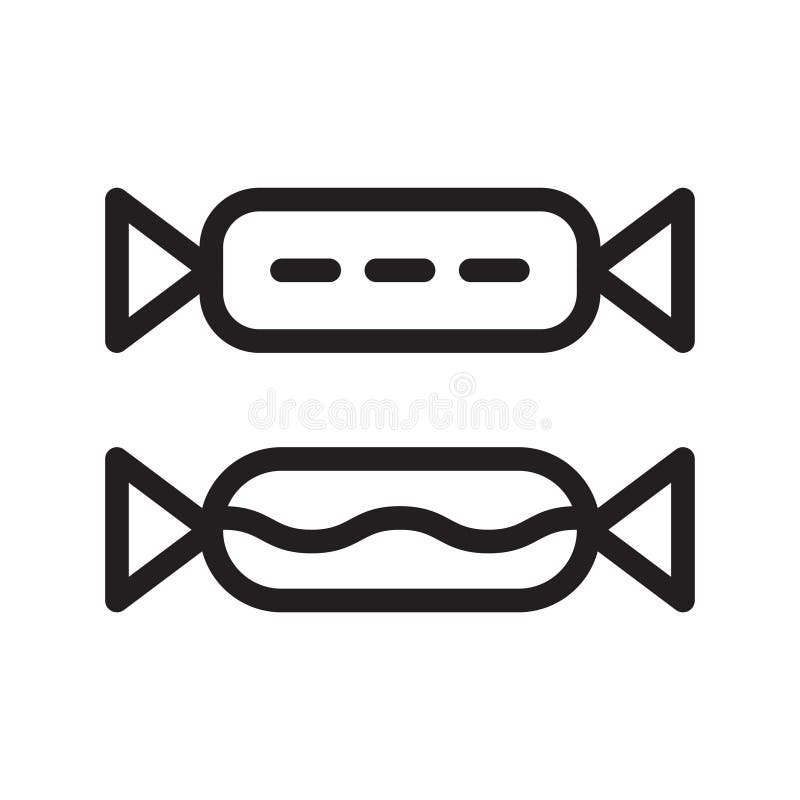 Toffee icon, outline style stock vector. Illustration of fruit - 146622121