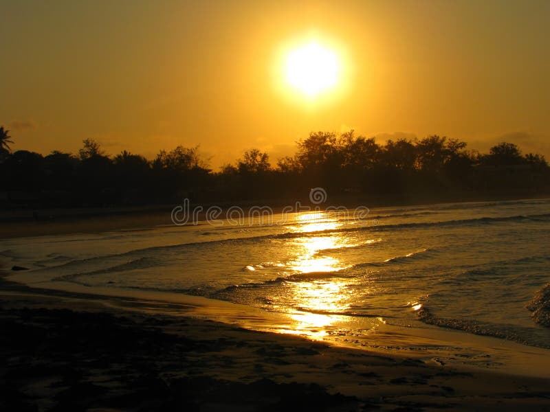 Tofo Beach Sunset, Mozambique Stock Photo - Image of coastal, summer ...