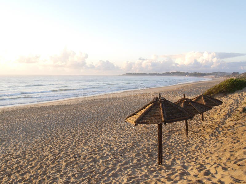 Tofu beach umbrellas stock photo. Image of resort, holiday - 11690402