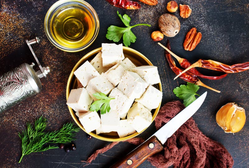 Tofu chesse stock photo. Image of prepare, meal, healthy - 143364968