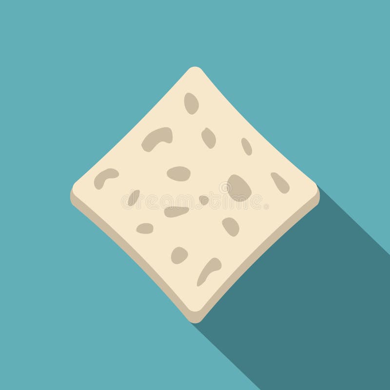 Tofu Fresh Block Icon, Flat Style Stock Vector - Illustration of ...