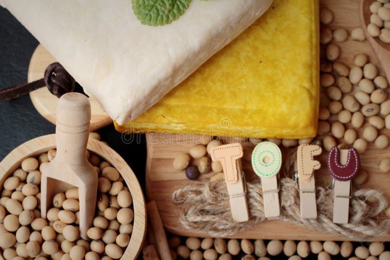 Tofu and Soybeans is Delicious. Stock Photo - Image of organic, bean ...