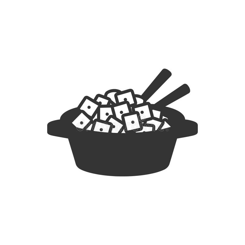 Tofu Stir-Fry Icon stock vector. Illustration of vegan - 296705424