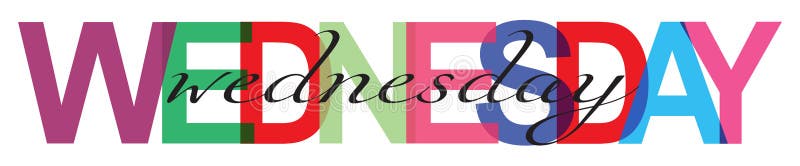 Wednesday stock illustration. Illustration of isolated - 85757163