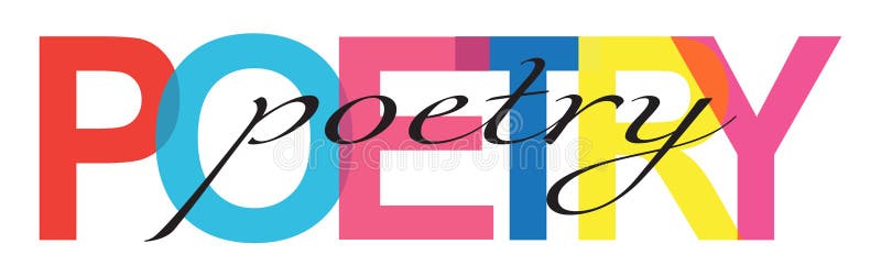 Poetry letters stock illustration. Illustration of lettering - 217975586
