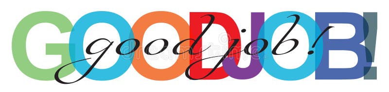 Good Job Letters Stock Illustrations – 190 Good Job Letters Stock ...