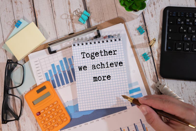 Together Everyone Achieves More - TEAM Concept Stock Photo - Image of ...