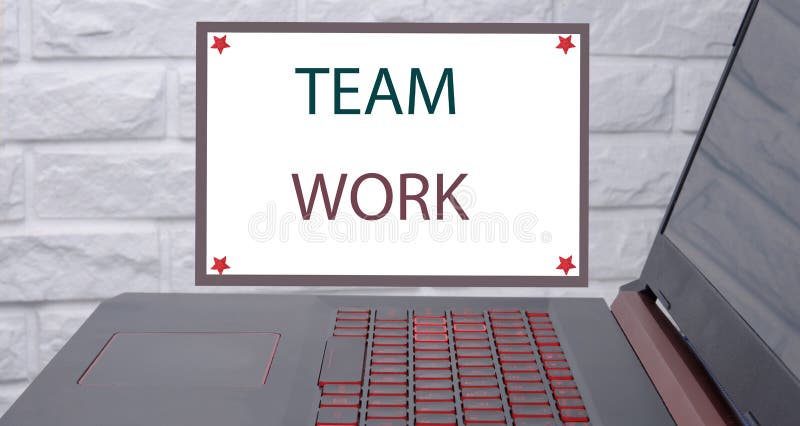 Together Everyone Achieves More. Text TEAM Work Concept Stock Photo ...