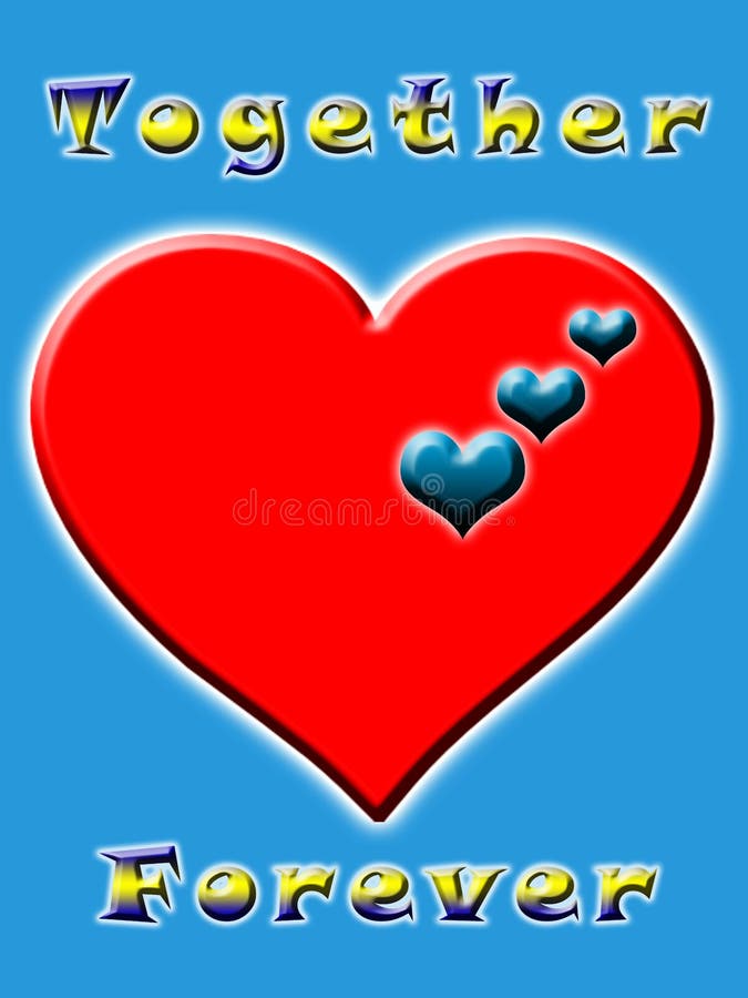 Together forever stock illustration. Illustration of smal - 12009923