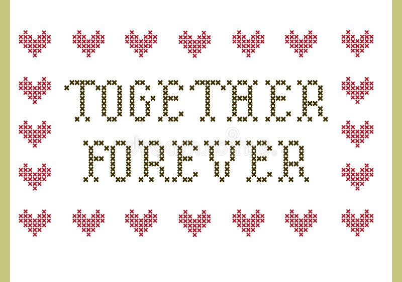 Our together is forever stock vector. Illustration of forever - 84584727