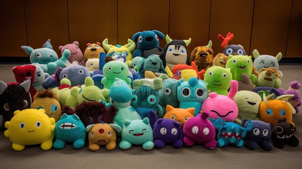 Together Forever Plushie Artwork Stock Illustration - Illustration of ...