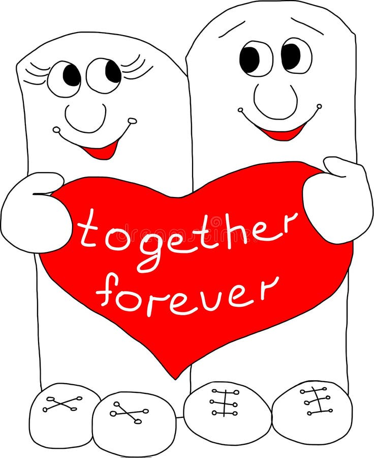 Together forever stock illustration. Illustration of holidays - 48899633