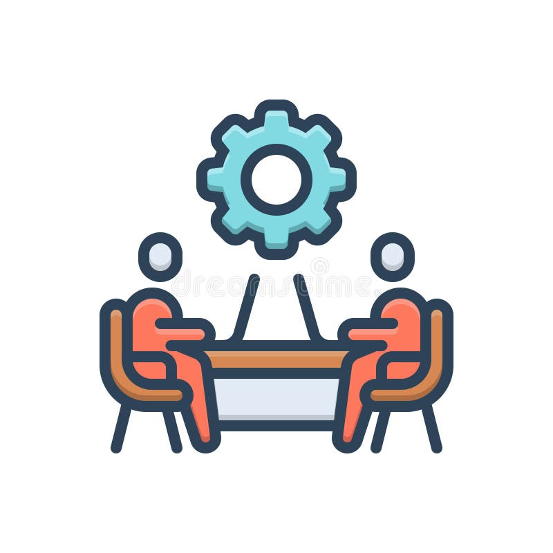 Color Illustration Icon for Together, Teamwise and Teamwork Stock ...