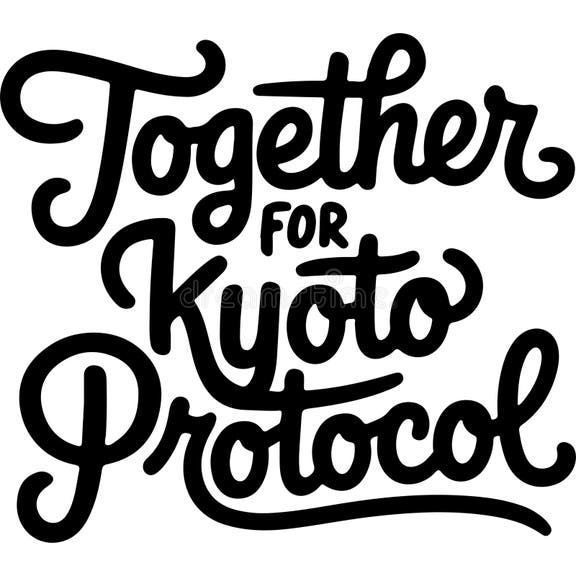 Together for Kyoto Protocol Climate Stock Illustration - Illustration ...