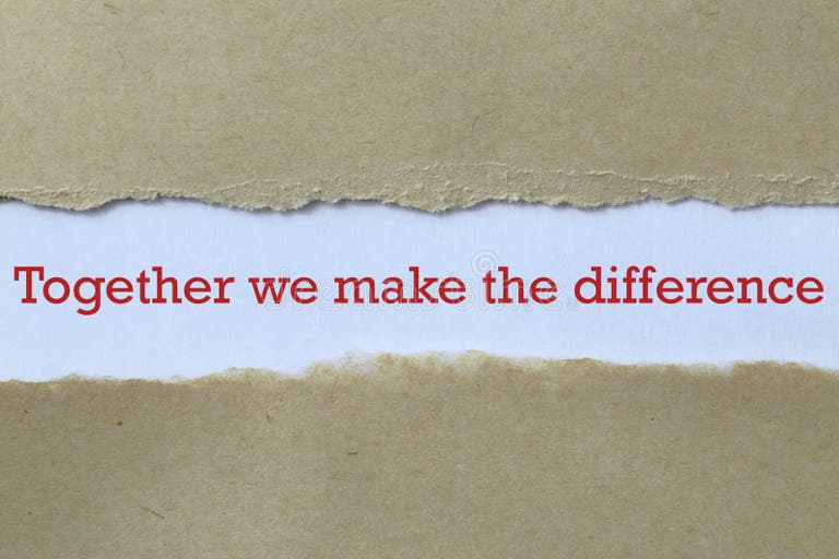 Together Make Difference Stock Illustrations – 696 Together Make ...
