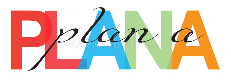 Plan a letters stock illustration. Illustration of plan - 218728917