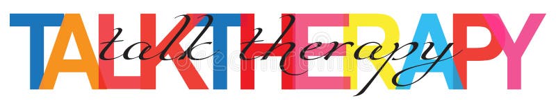 Talk therapy letters stock illustration. Illustration of argue - 218849320