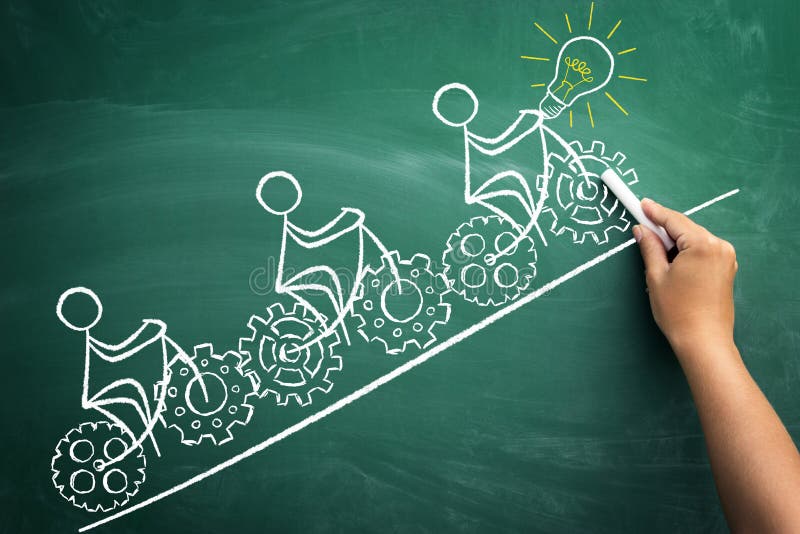 Together for same idea stock photo. Image of management - 70989854