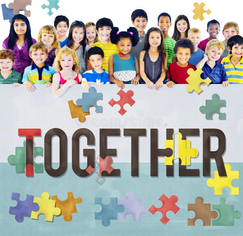 Together Togetherness Team Teamwork Connection Concept Stock Photo ...