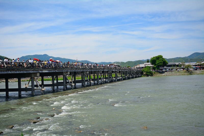 Togetsu-kyo Bridge Togetsukyo in Arashiyama, Kyoto, Japan Editorial ...